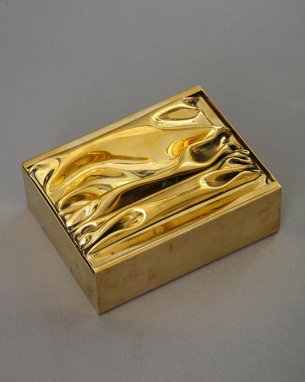 Polished Brass Box by Jacques Moniquet | Liz O'Brien
